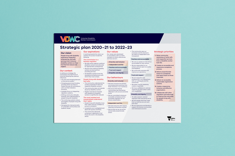 Victorian Disability Worker Commission - vandeStadt design